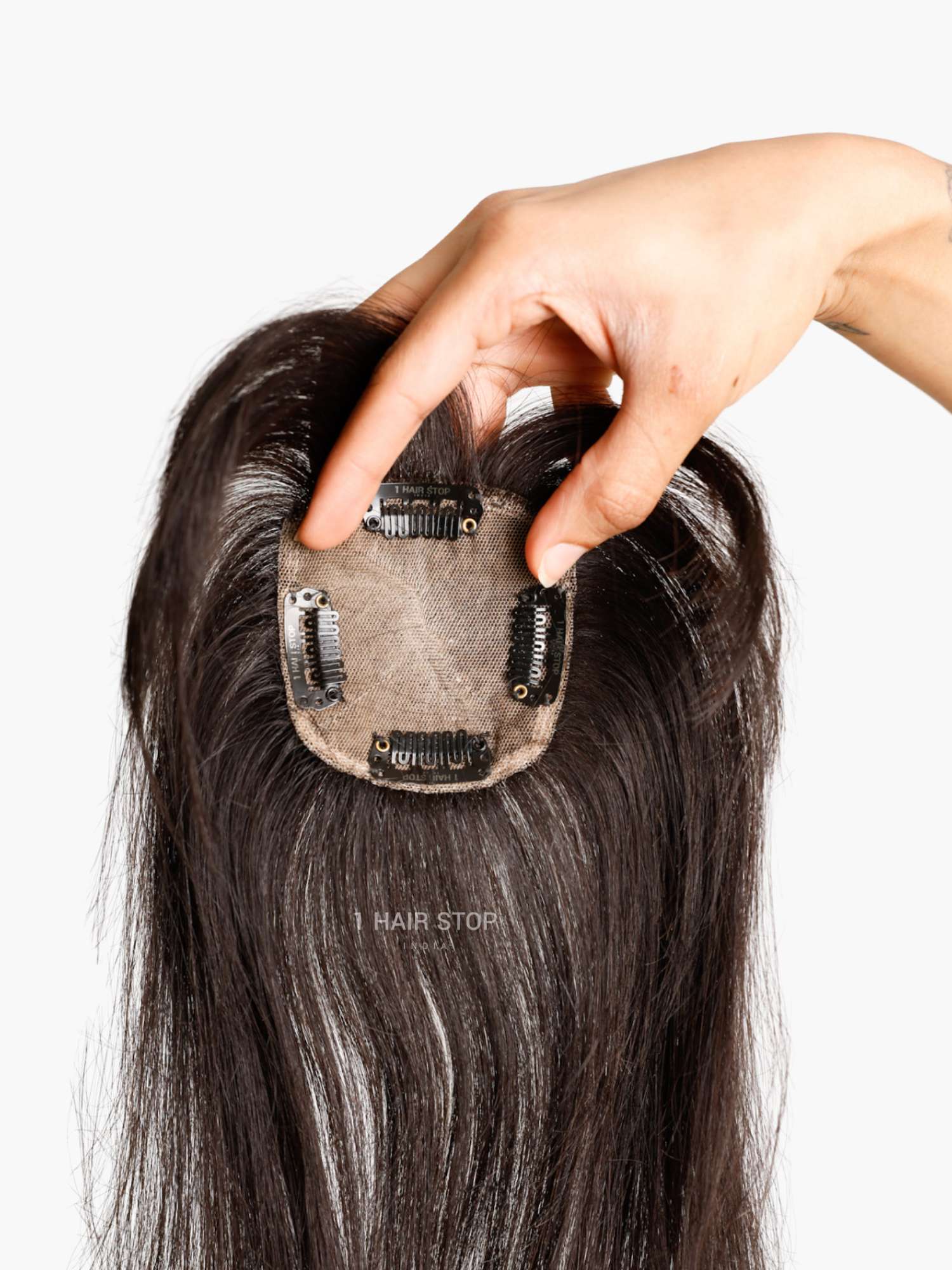 Silk Topper With Bangs - Size 2.5x3'' | Most Natural Hair Toppers – 1 ...